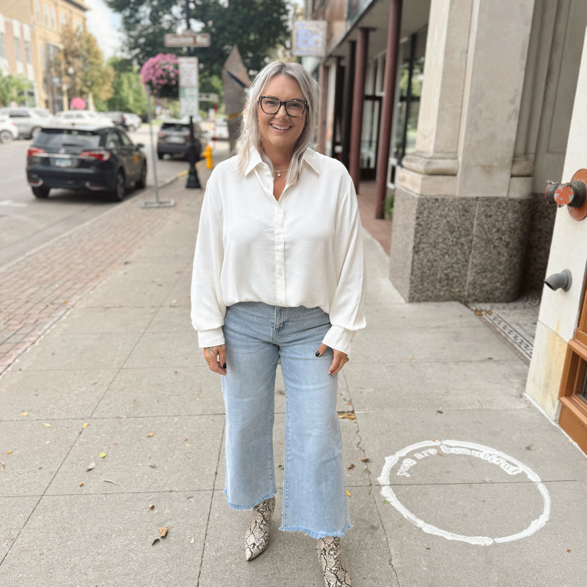 Classic Button Down Shirt-White – The Silo Boutique