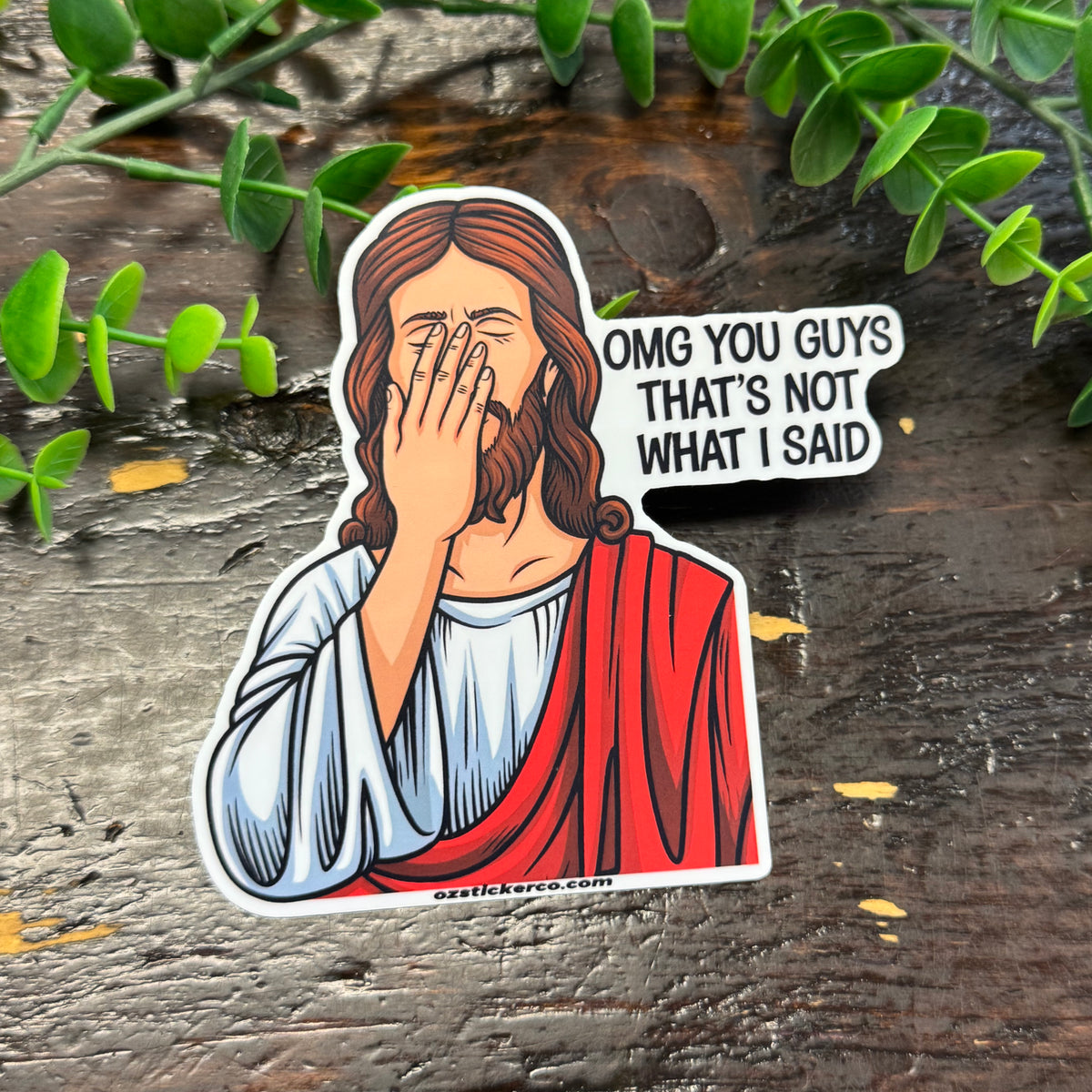 Facepalm Jesus Sticker – The Silo Boutique
