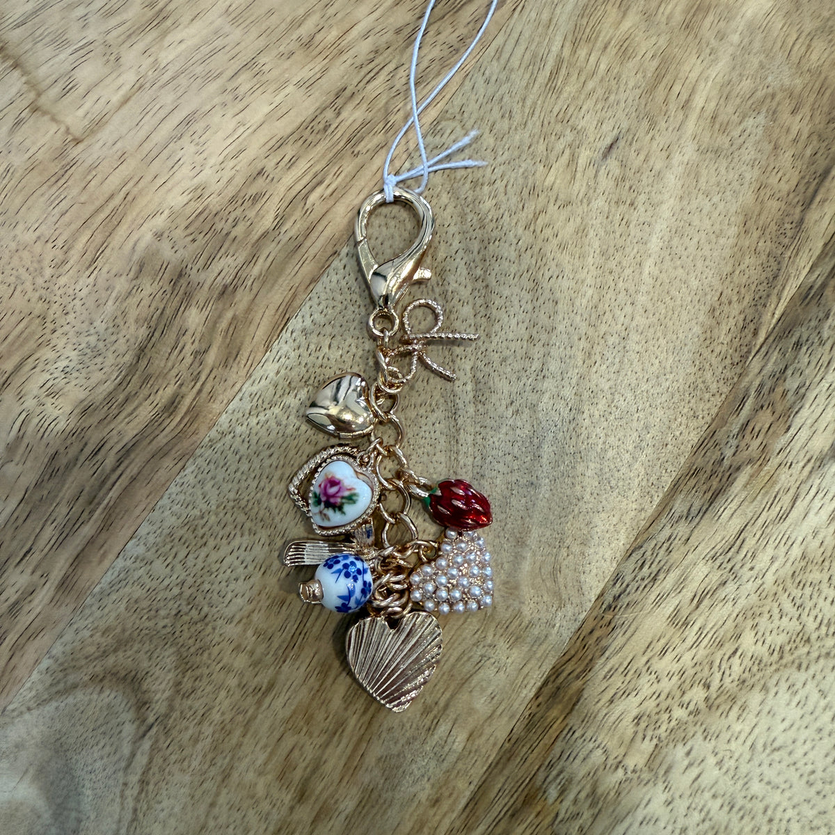 Porcelain Floral Heart Bag Charm – The Silo Boutique