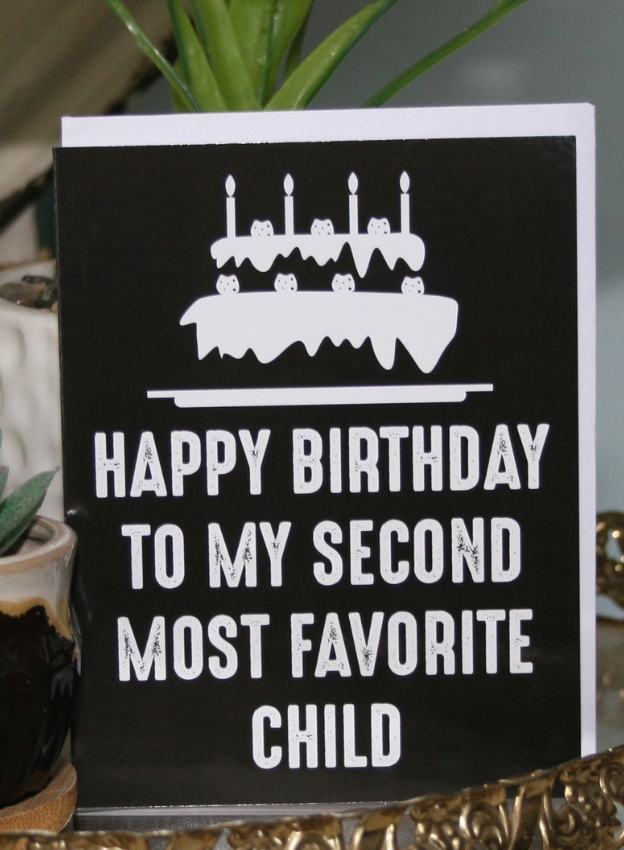 Second Favorite Child Greeting Card – The Silo Boutique