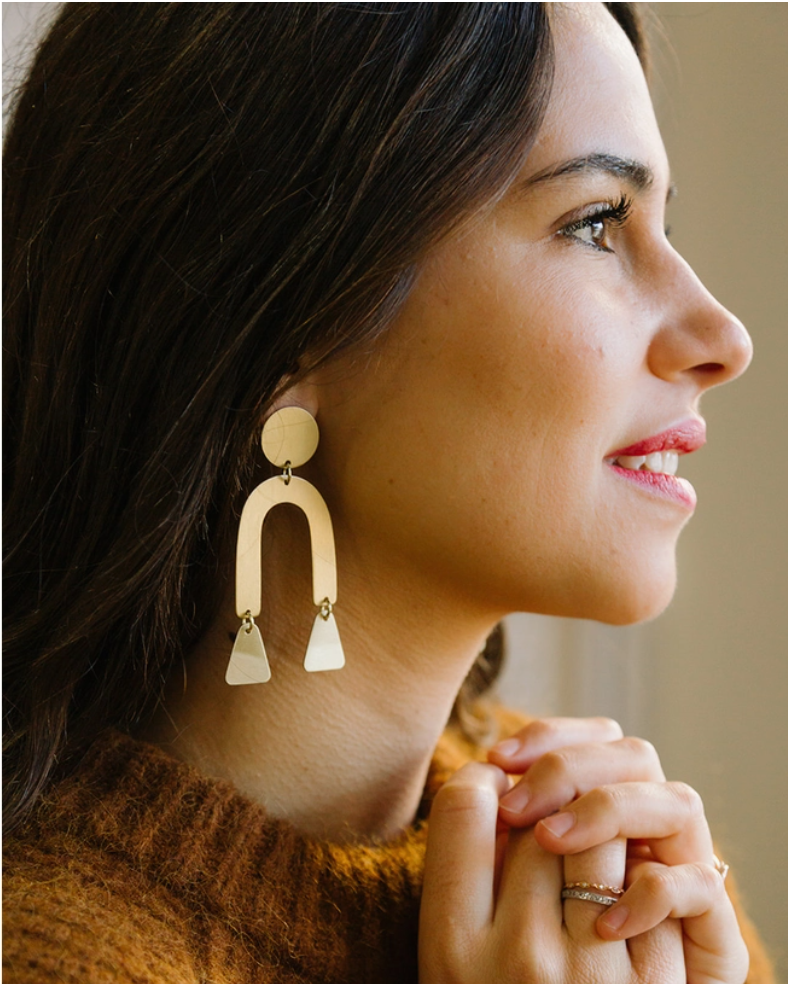 Rover Gold Arch Earrings – The Silo Boutique